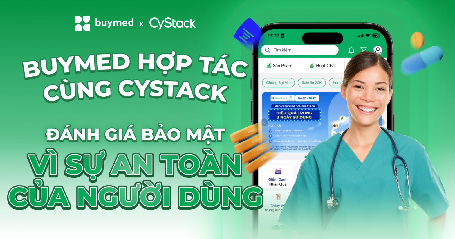 Buymed hợp tác cùng CyStack đánh giá bảo mật vì sự an toàn của người dùng
